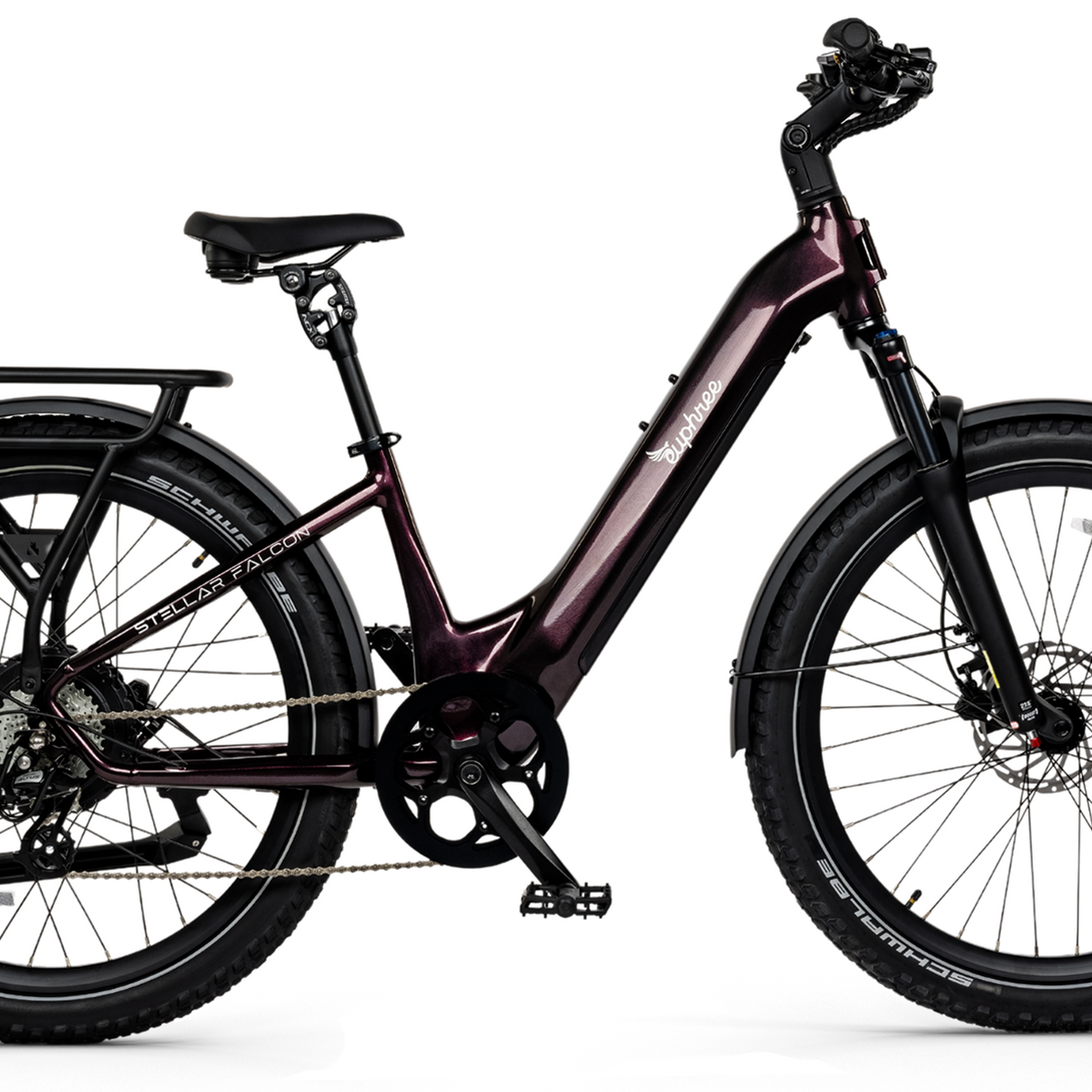 Stellar Falcon Step-Thru Ebike | Easy Mount with Air Suspension – euphree